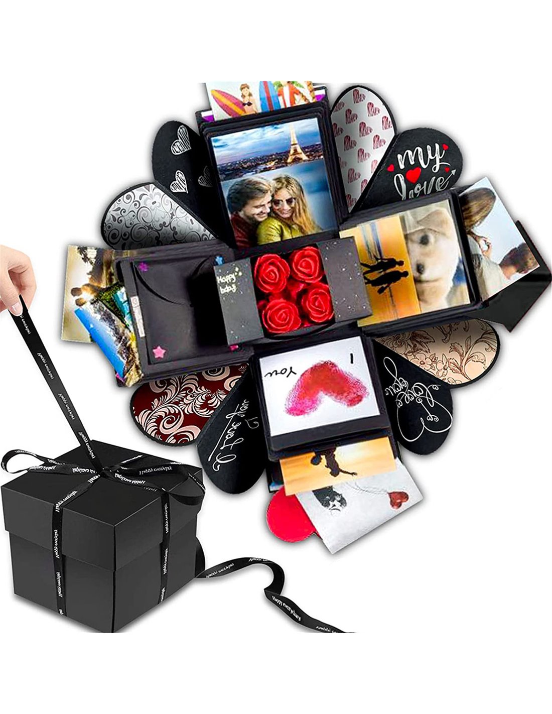 Cutie FOTO exploziva PATRATA (Explosion Box) – Best Gifts